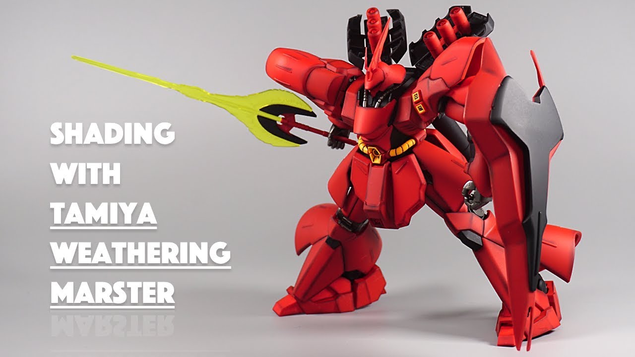 GUNPLA TUTORIAL #SHADING HG GUNDAM SAZABI - YouTube