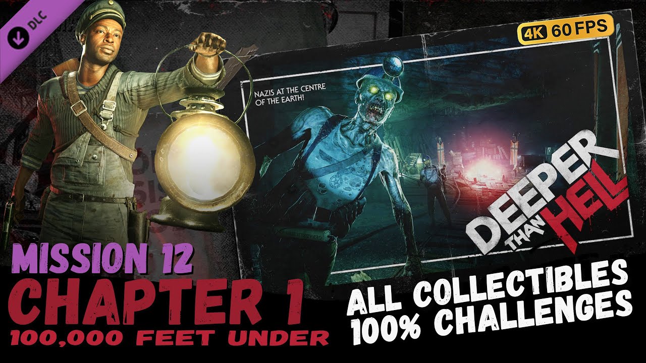 Zombie Army 4 DLC Mission Deeper Than Hell Chapter 1 100,000 Feet Under - YouTube