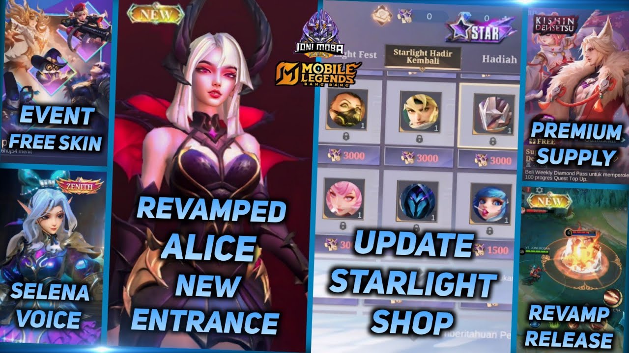 UPDATE STARLIGHT SHOP 2025, FREE SKIN EVENT/SKIN GRATIS, REVAMP ALICE ...