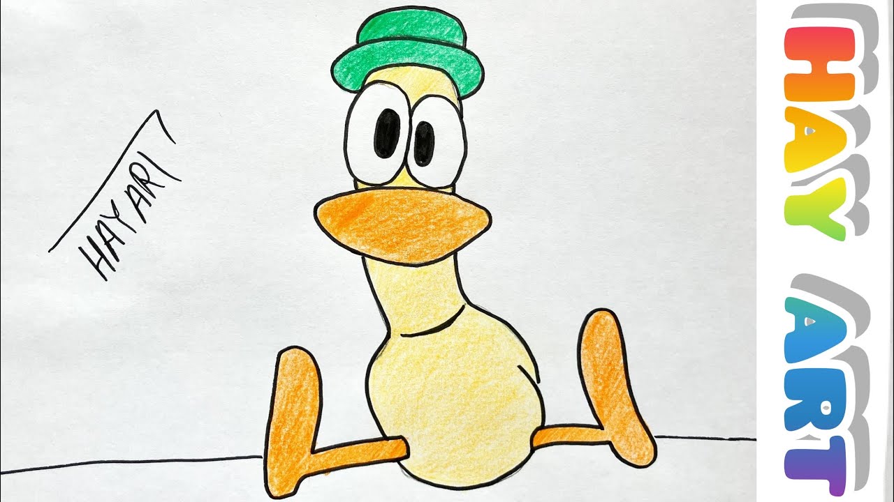 How to draw a pato step by step 🐥🐥 - YouTube