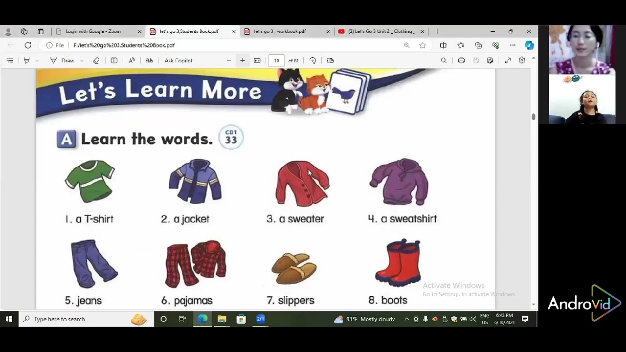 Learning the words - YouTube