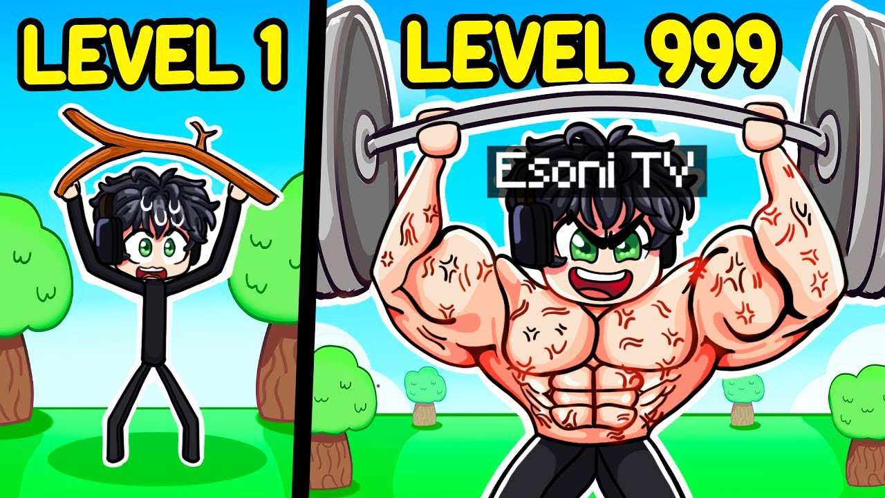 Esoni LEVEL 1 vs Esoni LEVEL 999 | WEIGHT LIFTING SIMULATOR Roblox ...