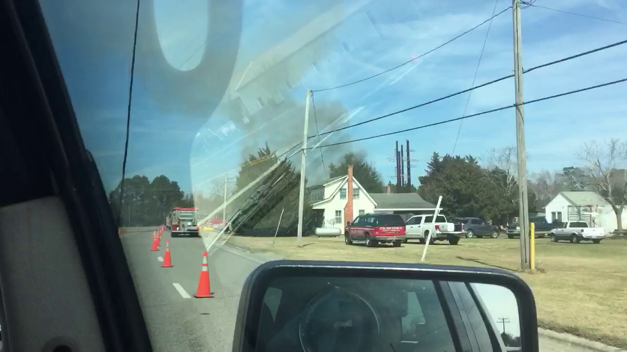 Currituck Fire on scene of a residential structure fire - YouTube