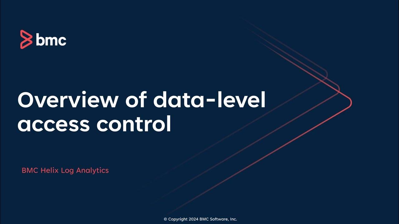 Overview of data-level access control in BMC Helix Log Analytics - YouTube