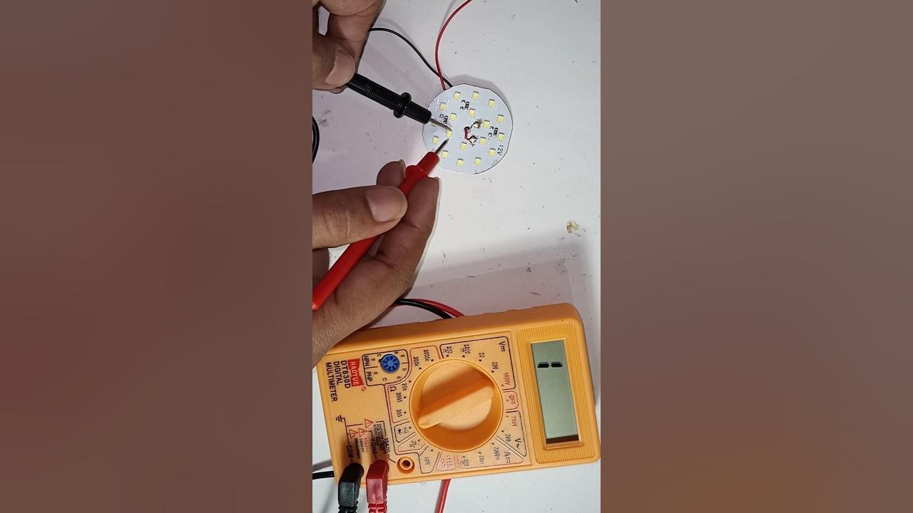 How to check LED Light using multimeter.#shorts - YouTube