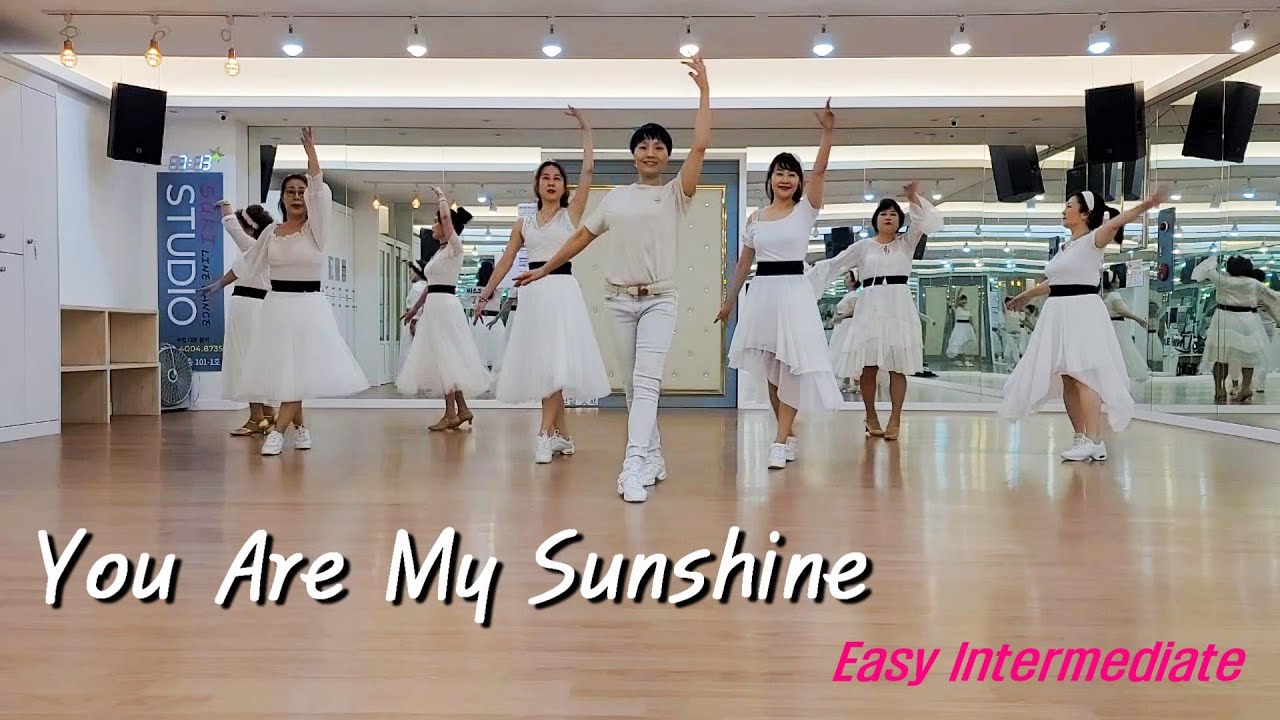 You Are My Sunshine Line Dance (Easy Intermediate Level) - YouTube