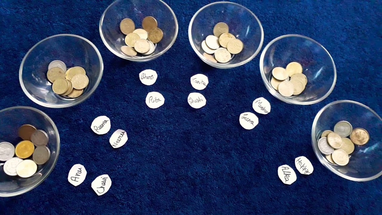 Kitty party game jumping coins fun game lucky game - YouTube