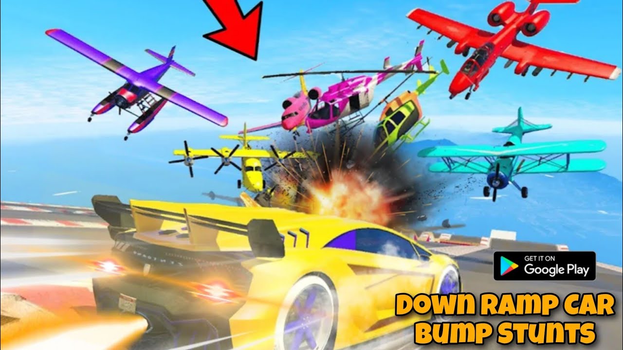 Mega Ramp Fall Car Stunts Game Gameplay Walkthrough (Android, iOS ...