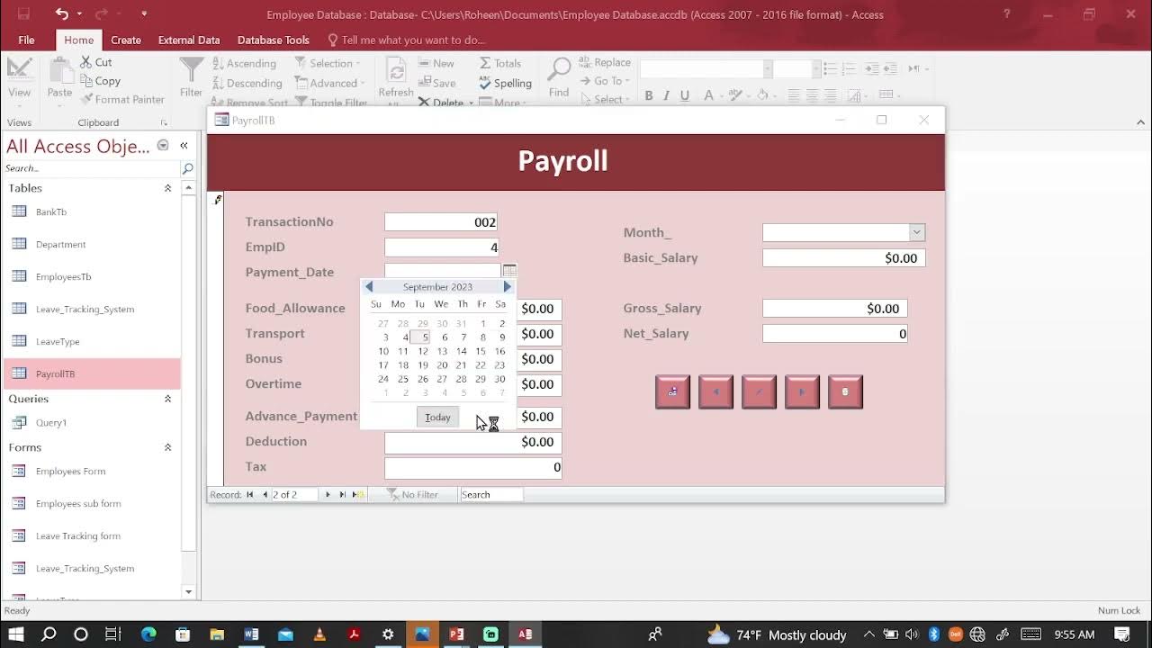 Ms. Access Lesson 12 - YouTube