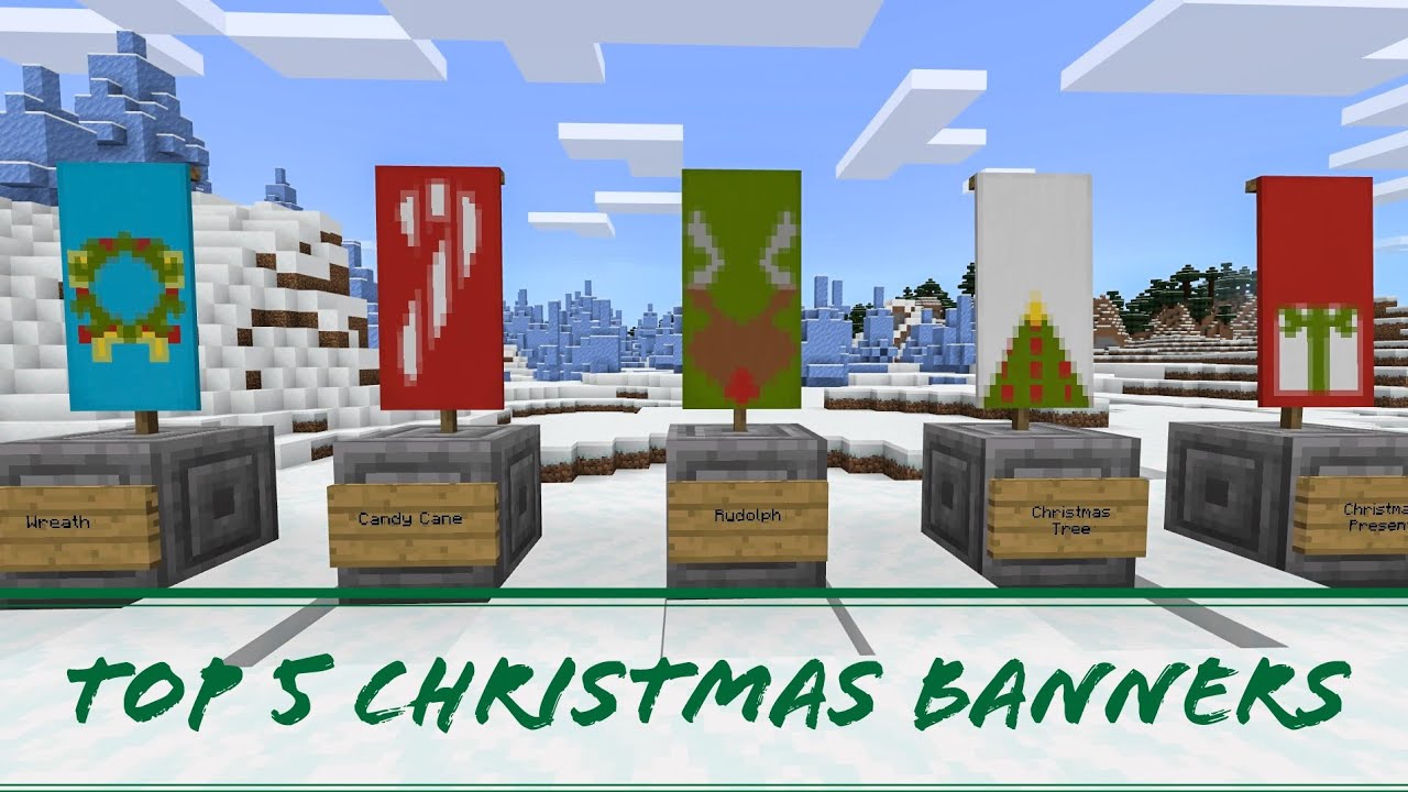 Minecraft: Top 5 Christmas Banner Designs - YouTube