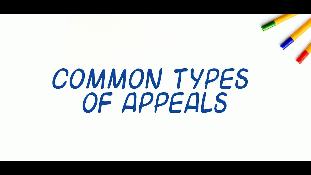 Common Types of Appeals - YouTube