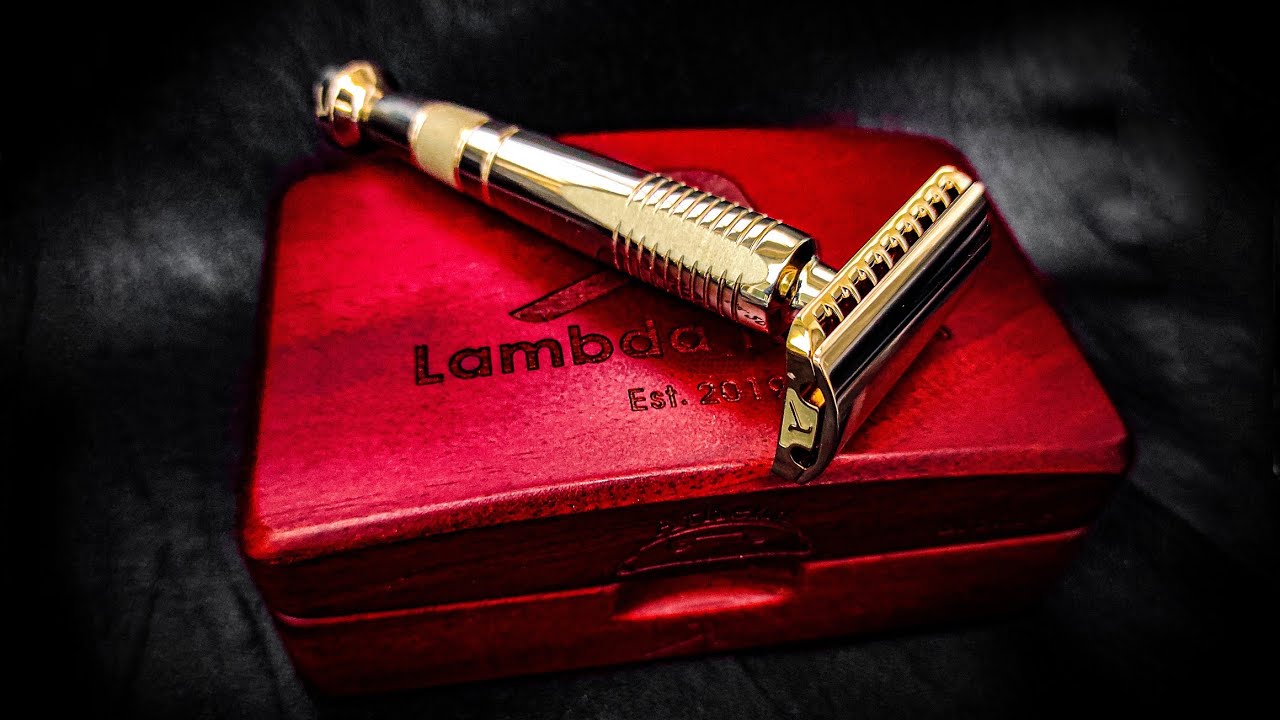 Бръснене с Lambda Athena Bronze - YouTube