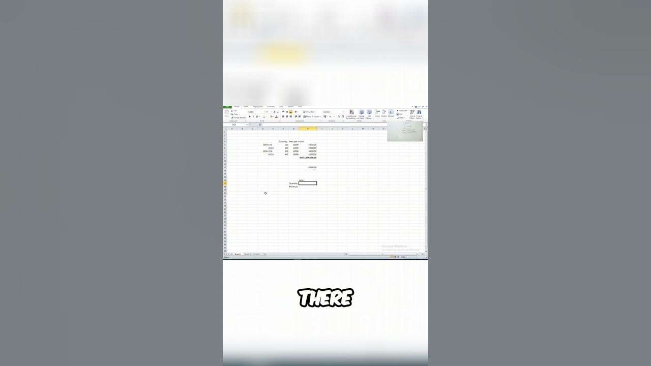 Master Excel: Calculate ACCA Students and Revenue Efficiently - YouTube