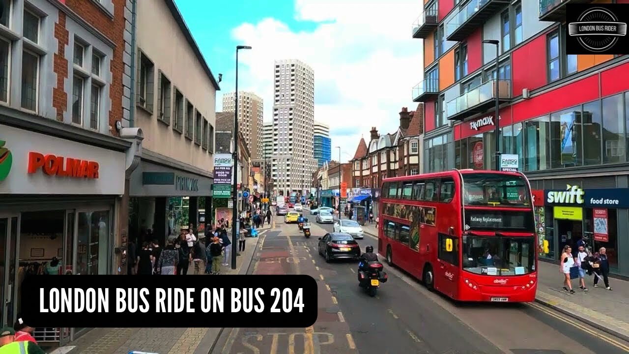 🚌 London Bus Ride on Bus 204: Sudbury Town to Edgware | Scenic ...