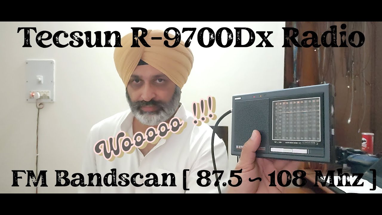 Tecsun R-9700DX - Legendary Analog Radio FM Bandscan [ 87.5 To 108 Mhz ...
