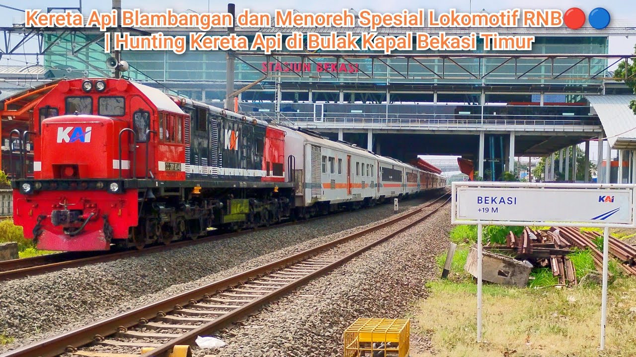 KERETA API BLAMBANGAN DAN MENOREH SPESIAL LOKOMOTIF RNB🔴🔵 | HUNTING ...
