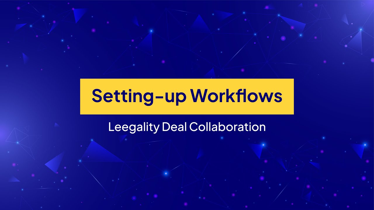 Setting up a Workflow using Deal Collaboration - YouTube