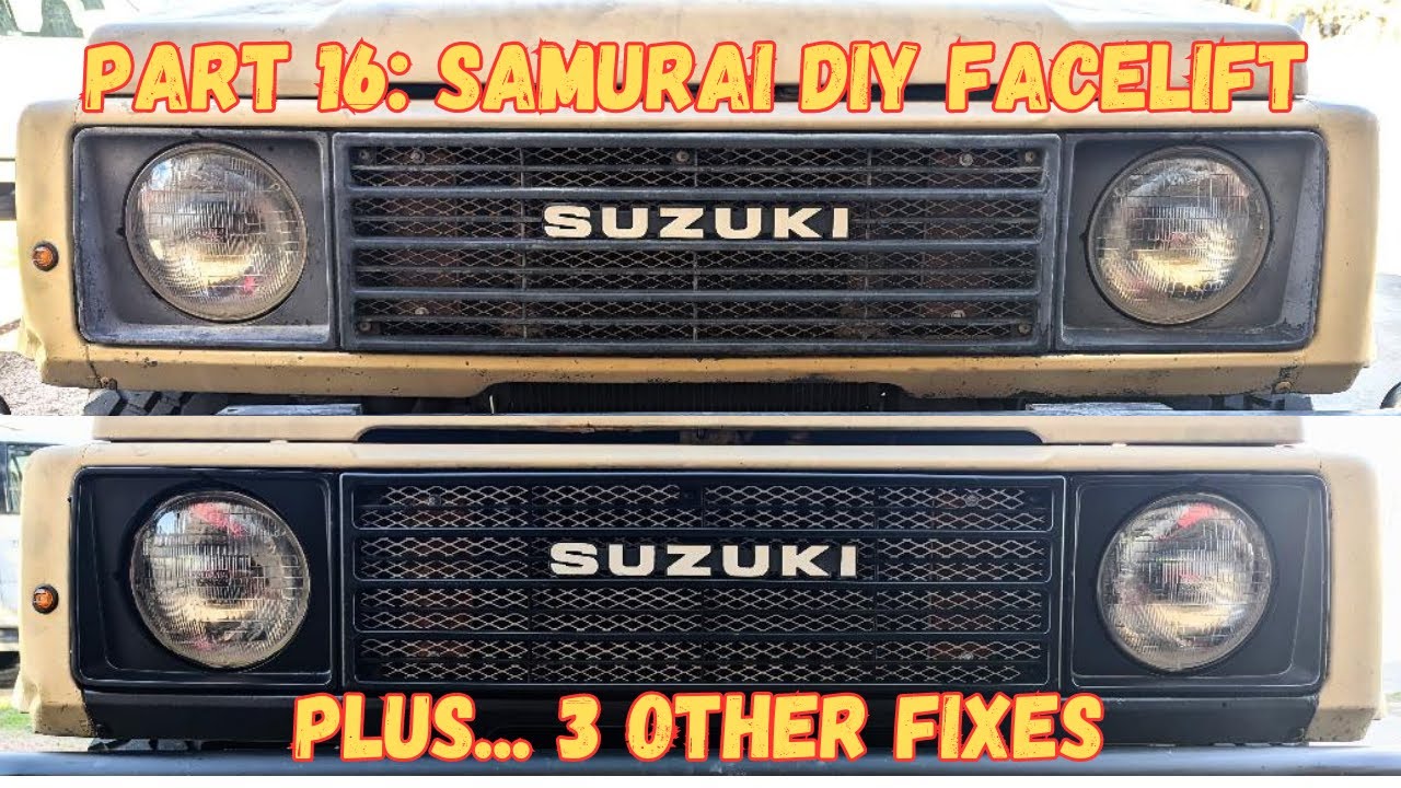 Part 16 DIY Grill Facelift, 3 other fixes, Suzuki Samurai Jimny Sierra ...