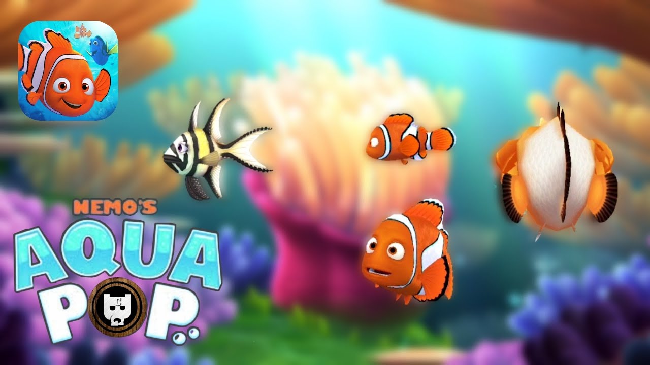 Nemo's Aqua POP gameplay - puzzle game based on Disney Pixar movie ...