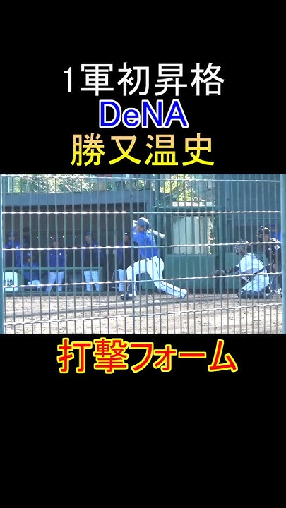 【1軍初昇格】DeNA勝又温史の打撃フォーム #勝又温史 #dena #プロ野球 #打撃フォーム - YouTube