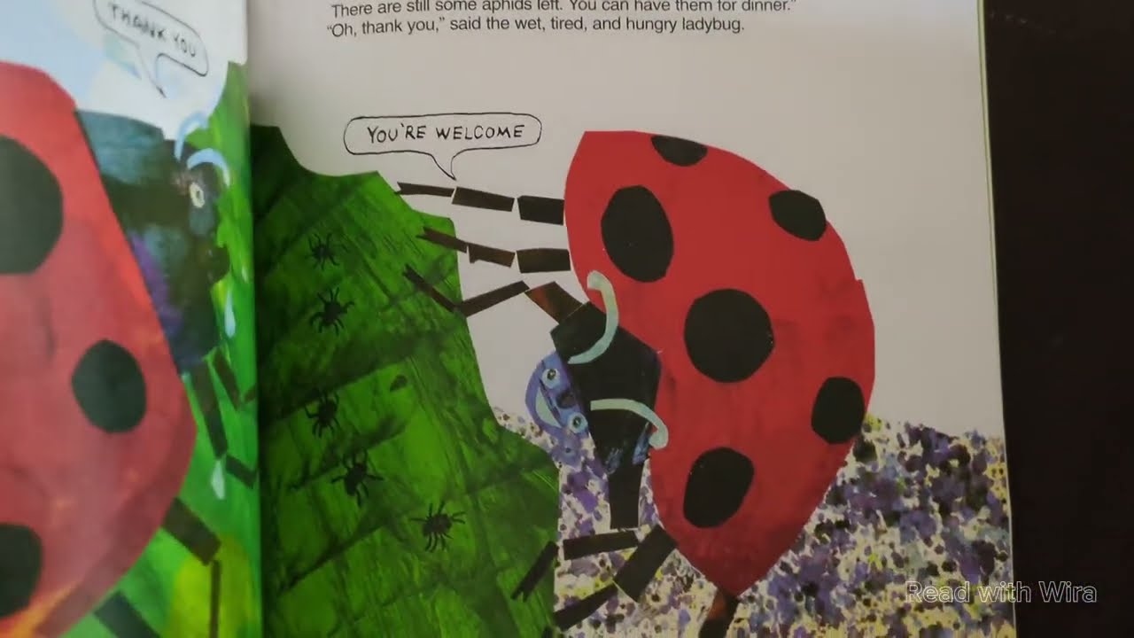 Read with Wira - 'The Grouchy Ladybug by Eric Carle' - YouTube