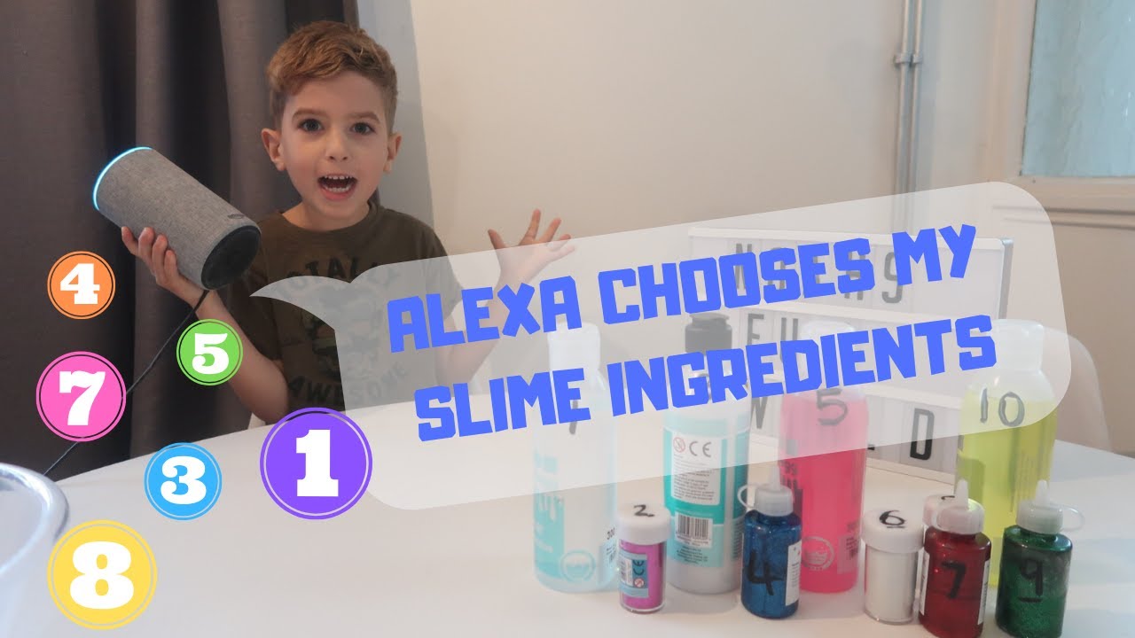 ALEXA CHOOSES MY SLIME INGREDIENTS! - YouTube