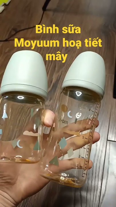 Bình sữa Moyuum hoạ tiết mây 170ml/270ml giá 159k/bình -0986786110 - YouTube
