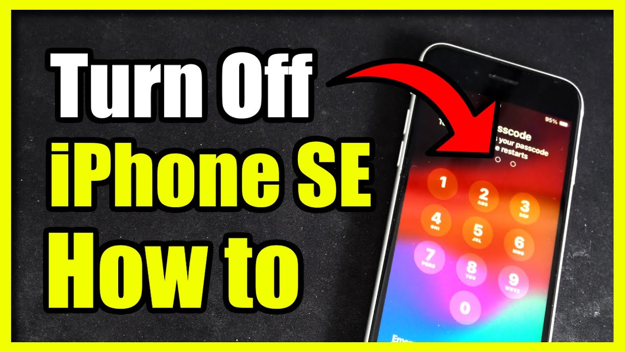 How to Turn Off iPhone SE with Buttons (Easy Tutorial) - YouTube