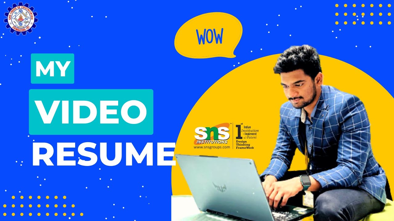 Krishna Kumar S |CST - II Year | My Video Resume | SNSCE - YouTube