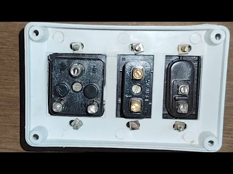 one switch two socket connection - YouTube