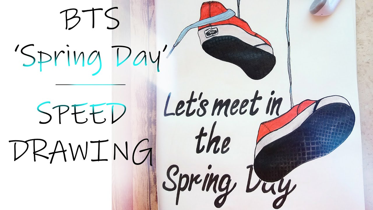 [SPEED DRAWING] LET'S MEET IN THE SPRING DAY | Hand lettering | LBS ...