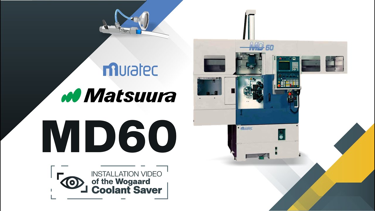 Matsuura MD60 - Installation Video of the Coolant Saver - YouTube