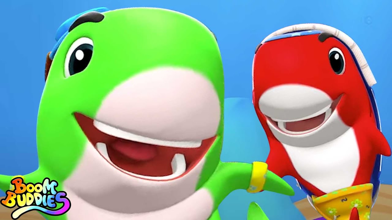 Five Little Baby Shark + More Nursery Rhymes and Sea Animals for Kids ...