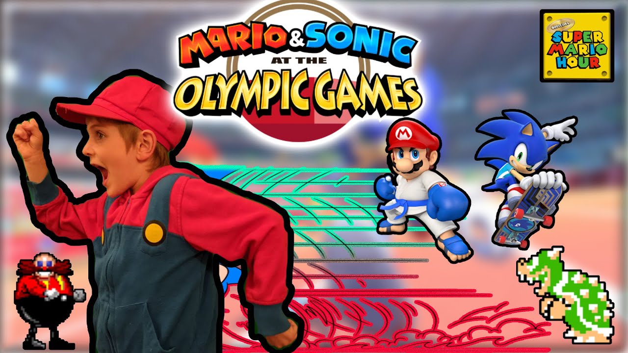 MARIO AND SONIC AT THE OLYMPIC GAMES! - The Mario Kid and DAD take a ...