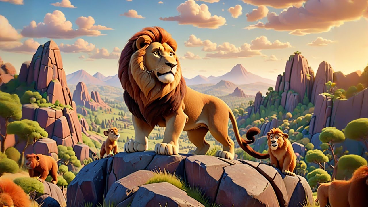 Leo Lion Roars So Loud | Animal Sounds Song for Kids | Fun Nursery ...