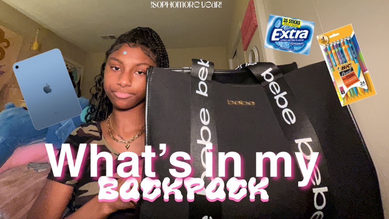 What’s in my backpack *sophomore edition* | Iam_Landra | - YouTube