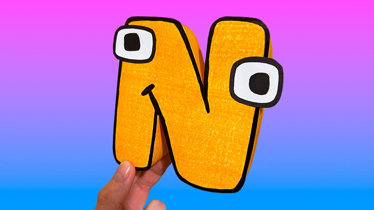 Paper Craft | GREEK Alphabet Lore NU | N - YouTube