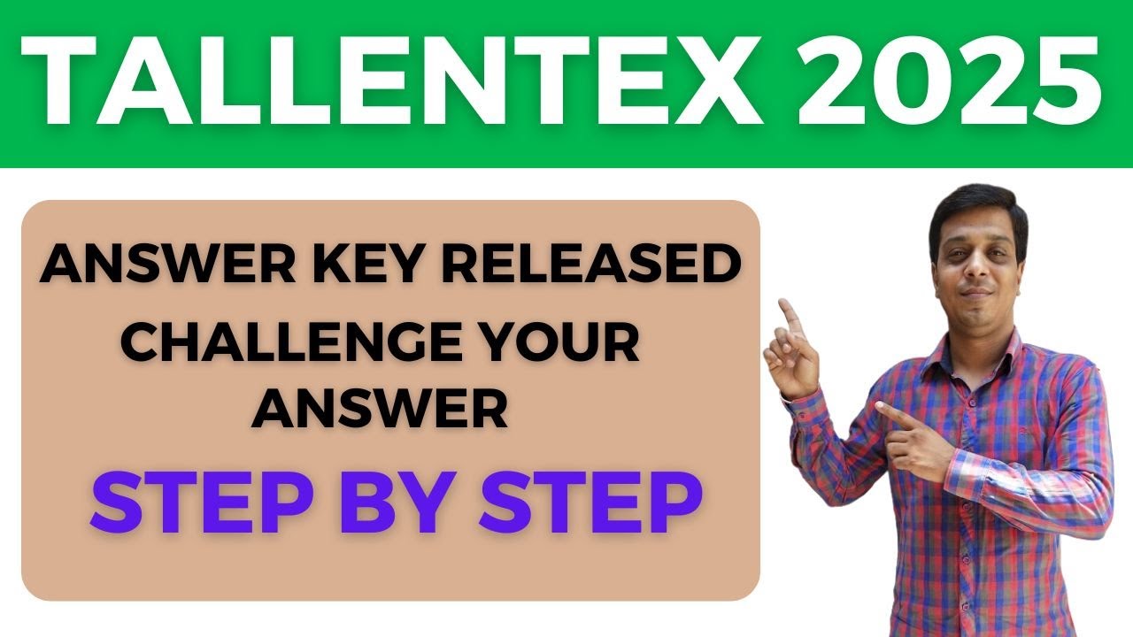 Tallentex 2025 Answer Key EXPOSED | Chance to Challenge Answer Key of Tallentex 2025 - YouTube