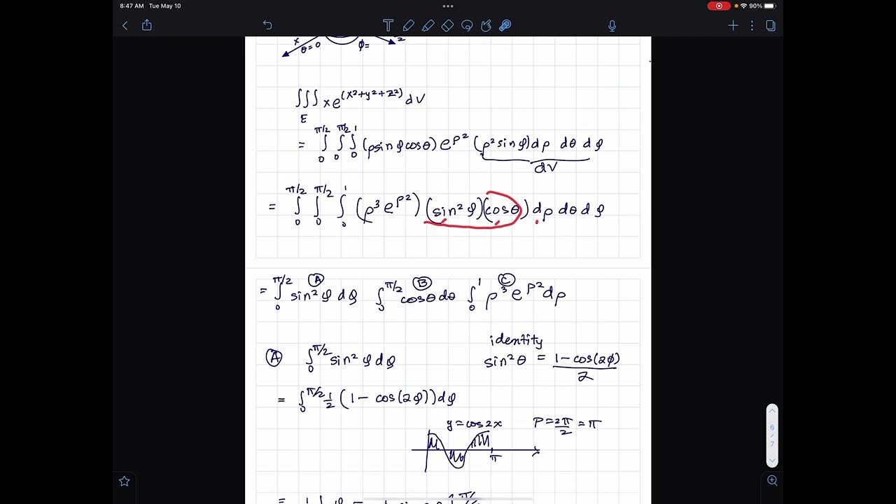 15.8 #25. Multivariable Calculus. Spherical Coordinates. - YouTube