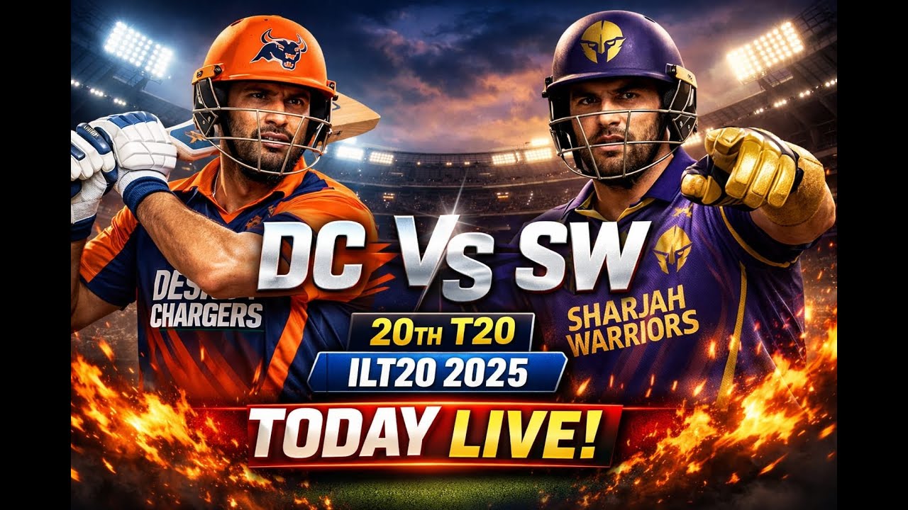 ILT20 2025 live score | Sharjah Warriorz vs Dubai Capitals 20th T20 # ...