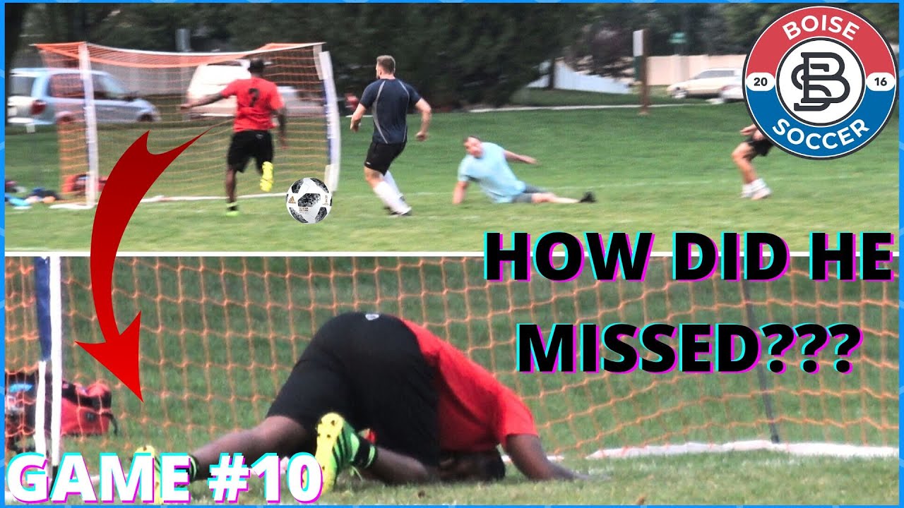 Worst Open Goal Miss EVER! | RED VS BLUE FOOTBALL/SOCCER MATCH ...