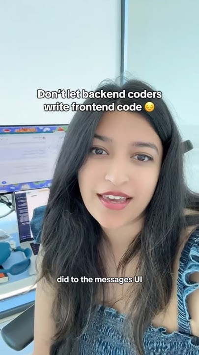 Don’t let backend devs write frontend code 😒 - YouTube