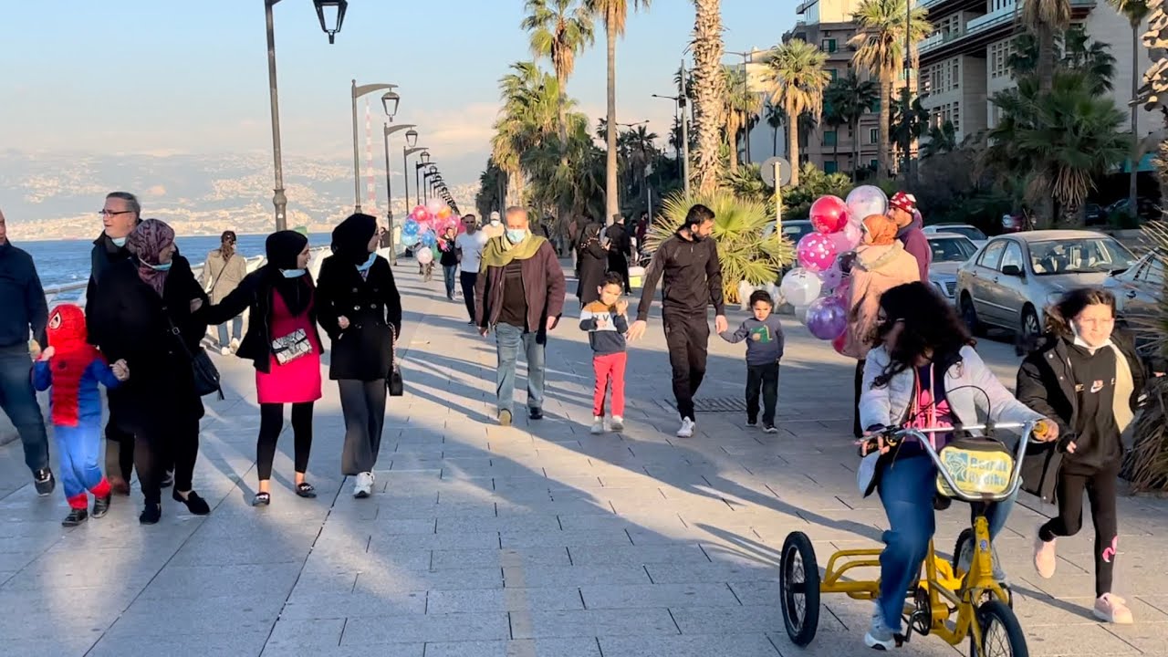 Beirut life at weekend/Corniche El Manara/Lebanon🇱🇧/élet Bejrútban ...