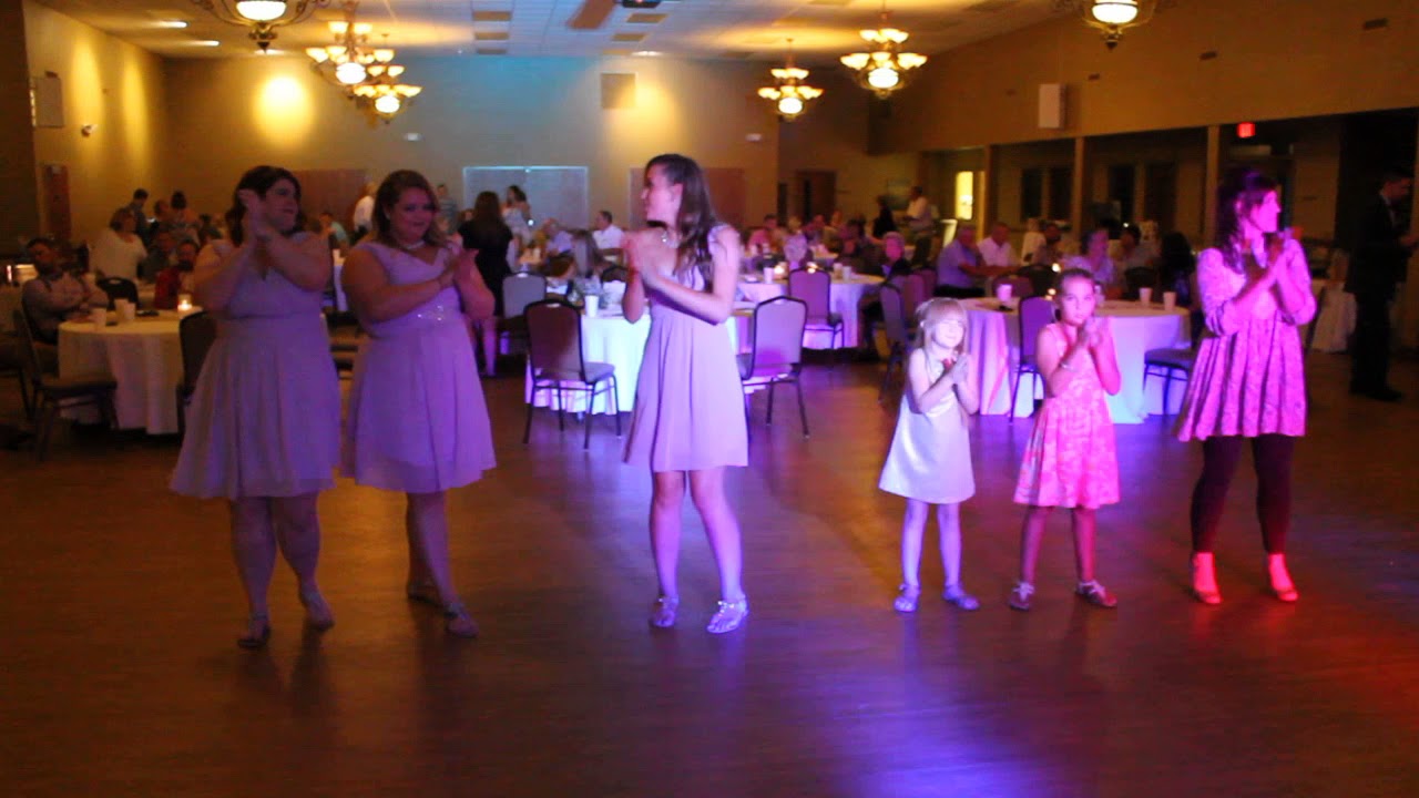 A litle Cha Cha Slide at the Webb Wedding Reception 8-20-16 - YouTube