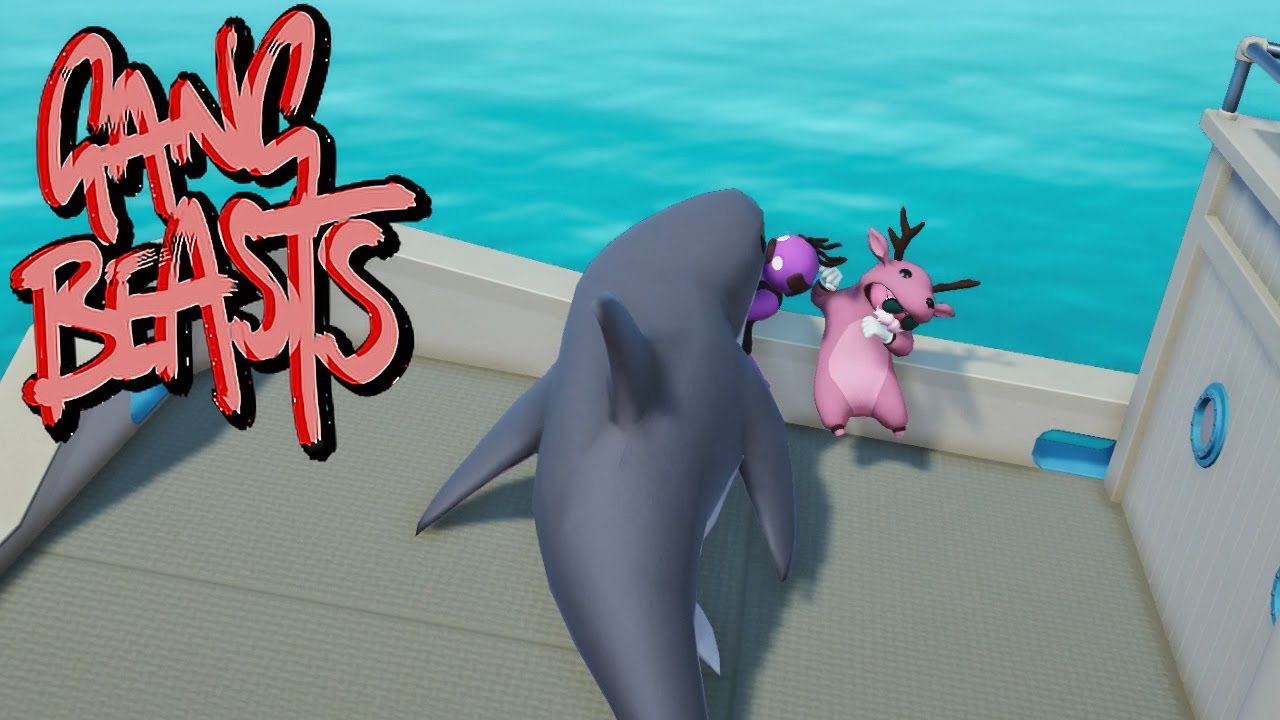Shark Week - GANG BEASTS [Melee] PS5 Gameplay - YouTube