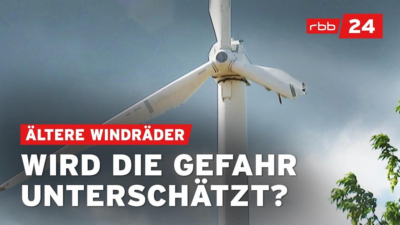 Abgebrochene Flügel – Wie sicher sind ältere Windräder? - YouTube