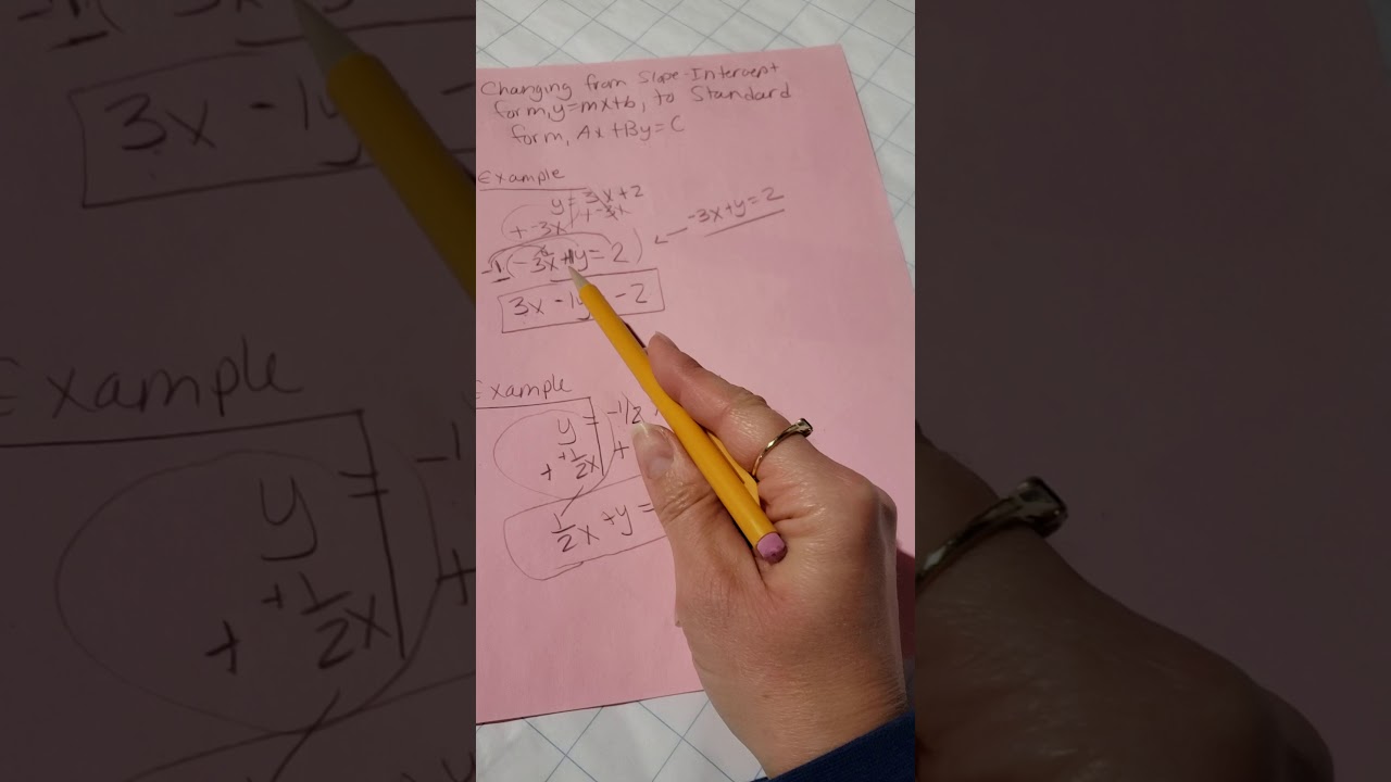 Changing Form Y Mx B To Ax By C Pt 2 YouTube changing-form-y-mx-b-to-ax-by-c-pt-2-youtube