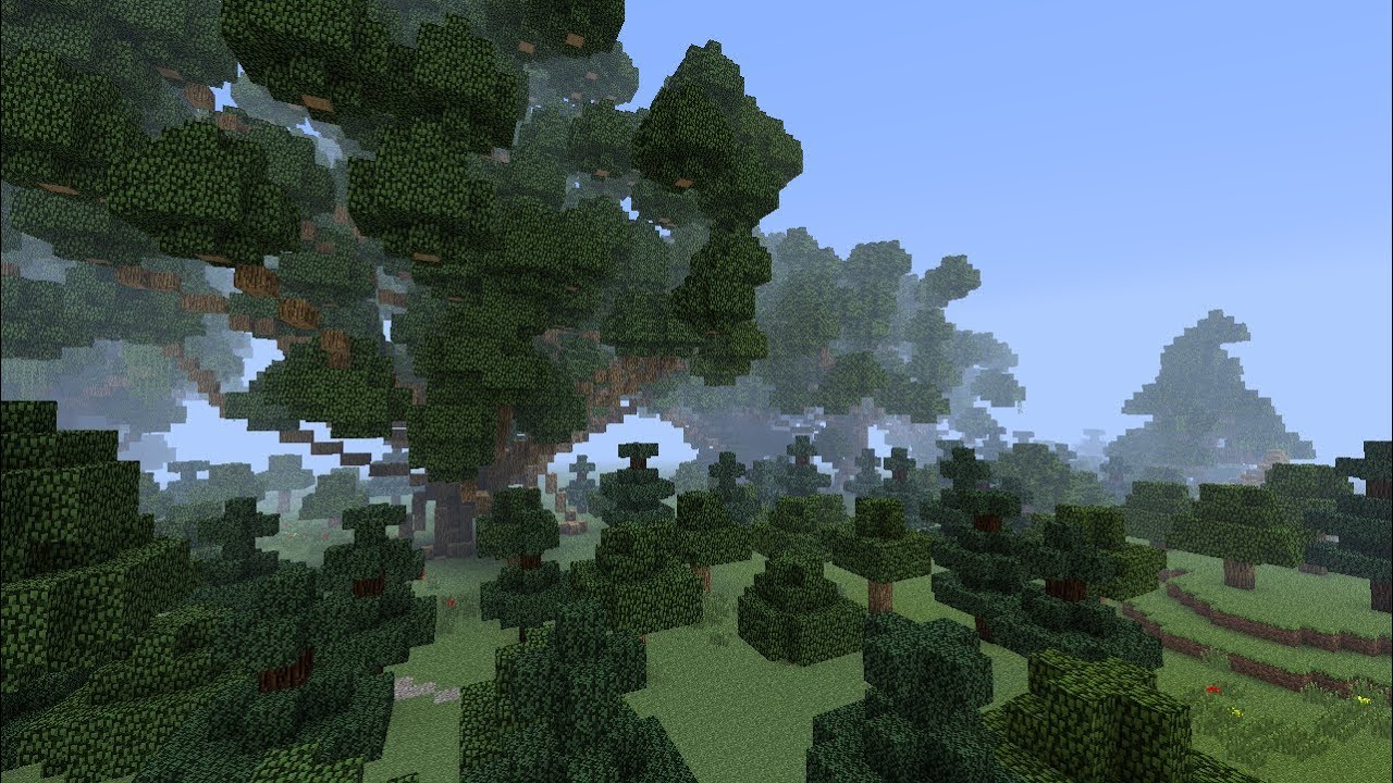 Minecraft: Trees and Landscape Ideas [part 121 season 1] - YouTube