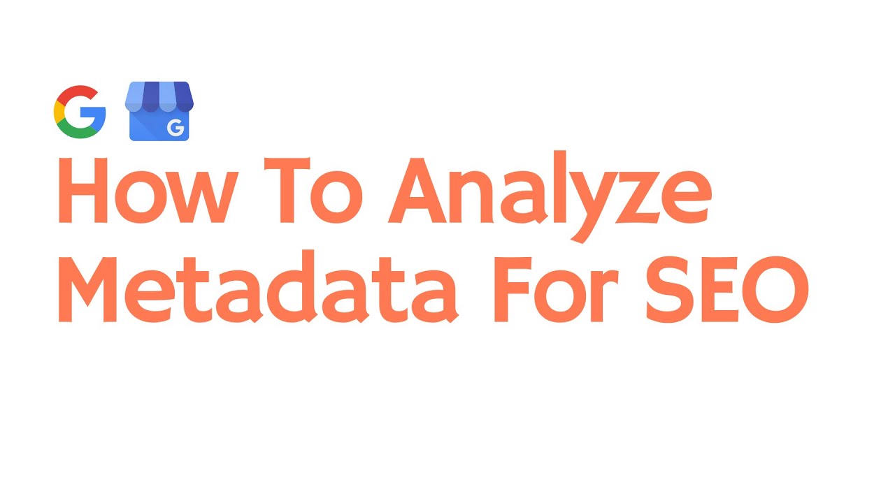 How to analyze a Website's Metadata for SEO? - YouTube