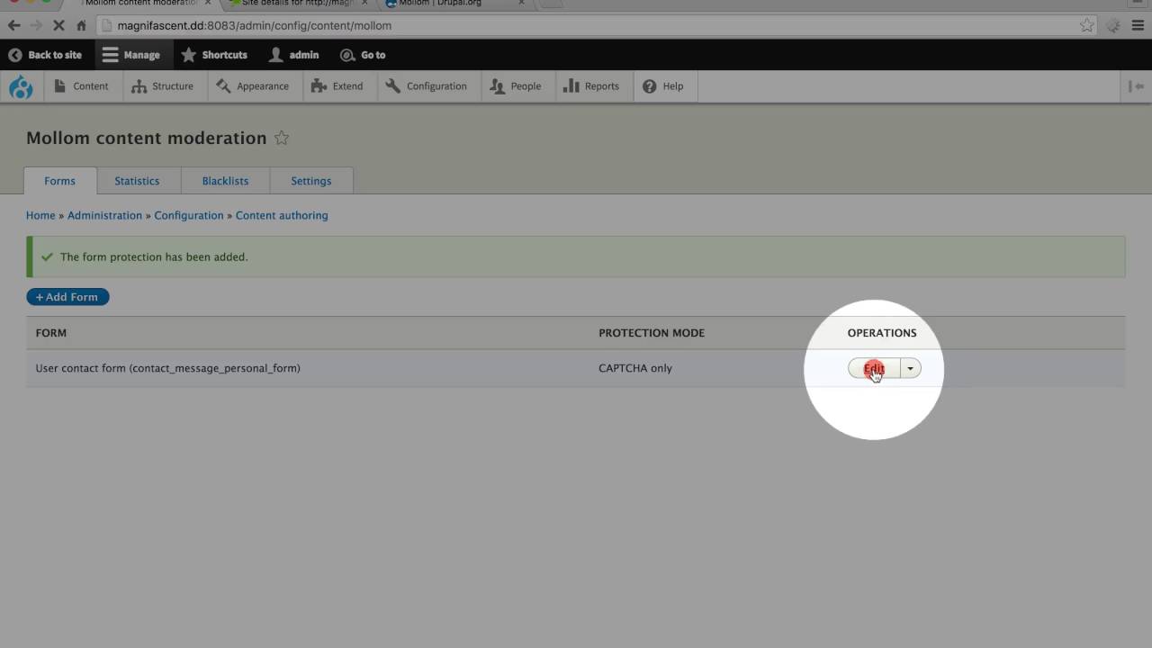 101. How to install and configure the Mollom module - YouTube